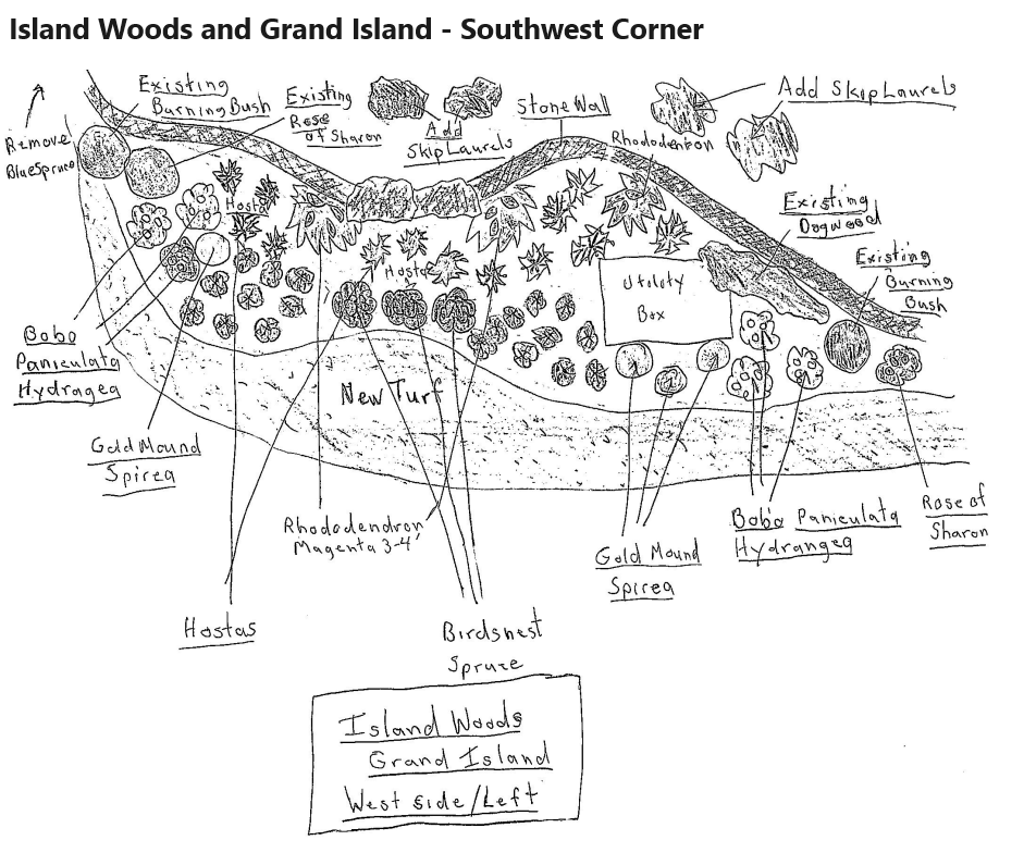 Restoration of Island Woods Drive Intersections – Two Rivers HOA