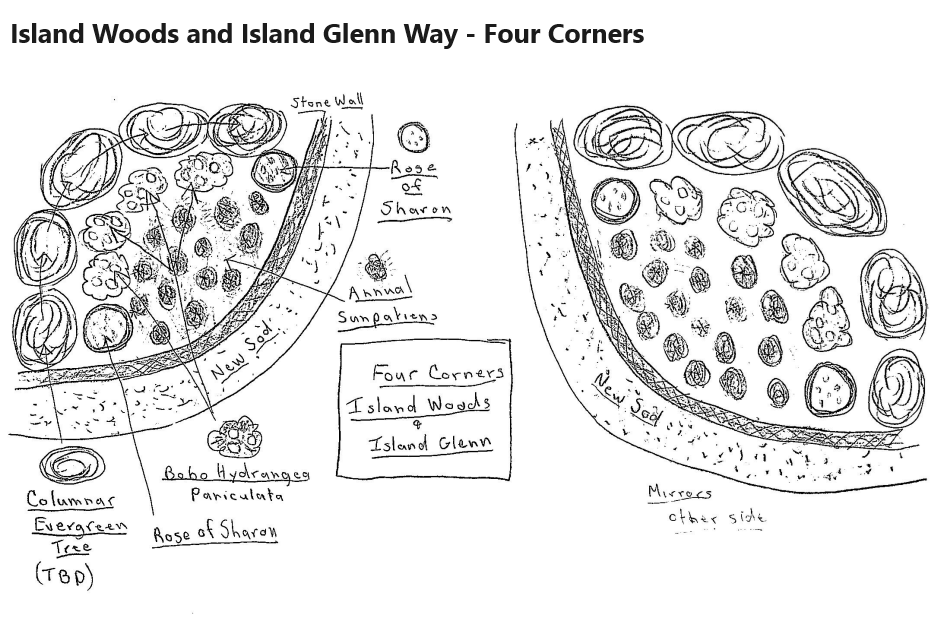 Restoration of Island Woods Drive Intersections – Two Rivers HOA